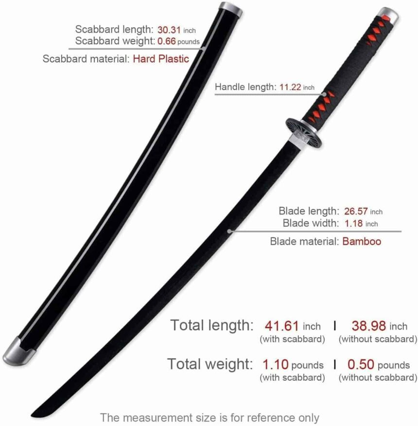 Shinobu Kocho Lavender-Blue Nichirin Katana Sword - ReplicaSwords.us