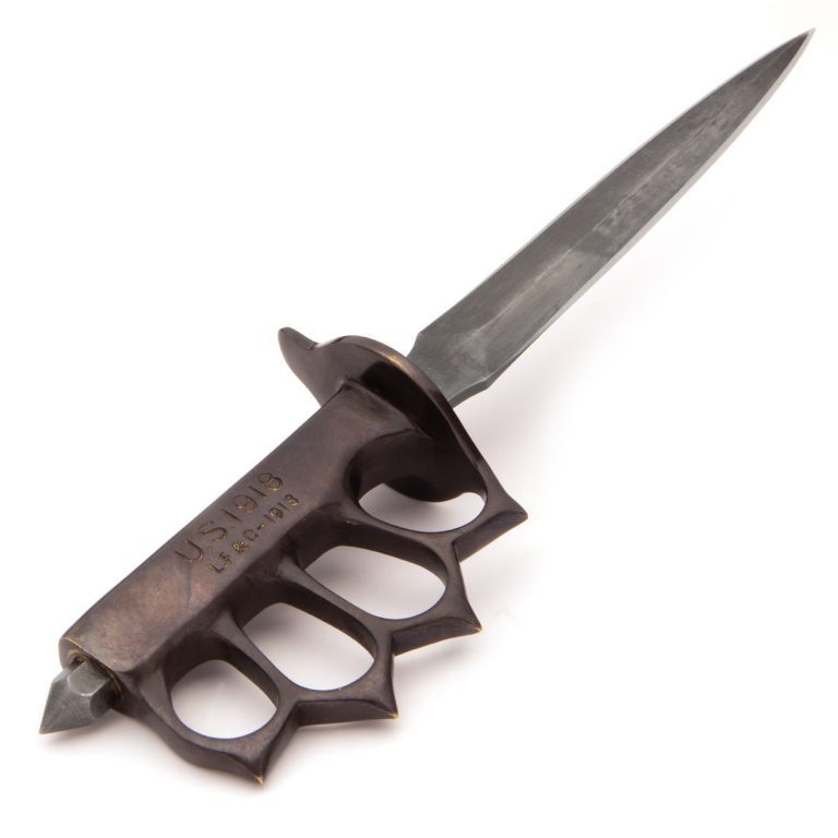 U.S.1918 Knuckle Duster Trench Knife - ReplicaSwords.us